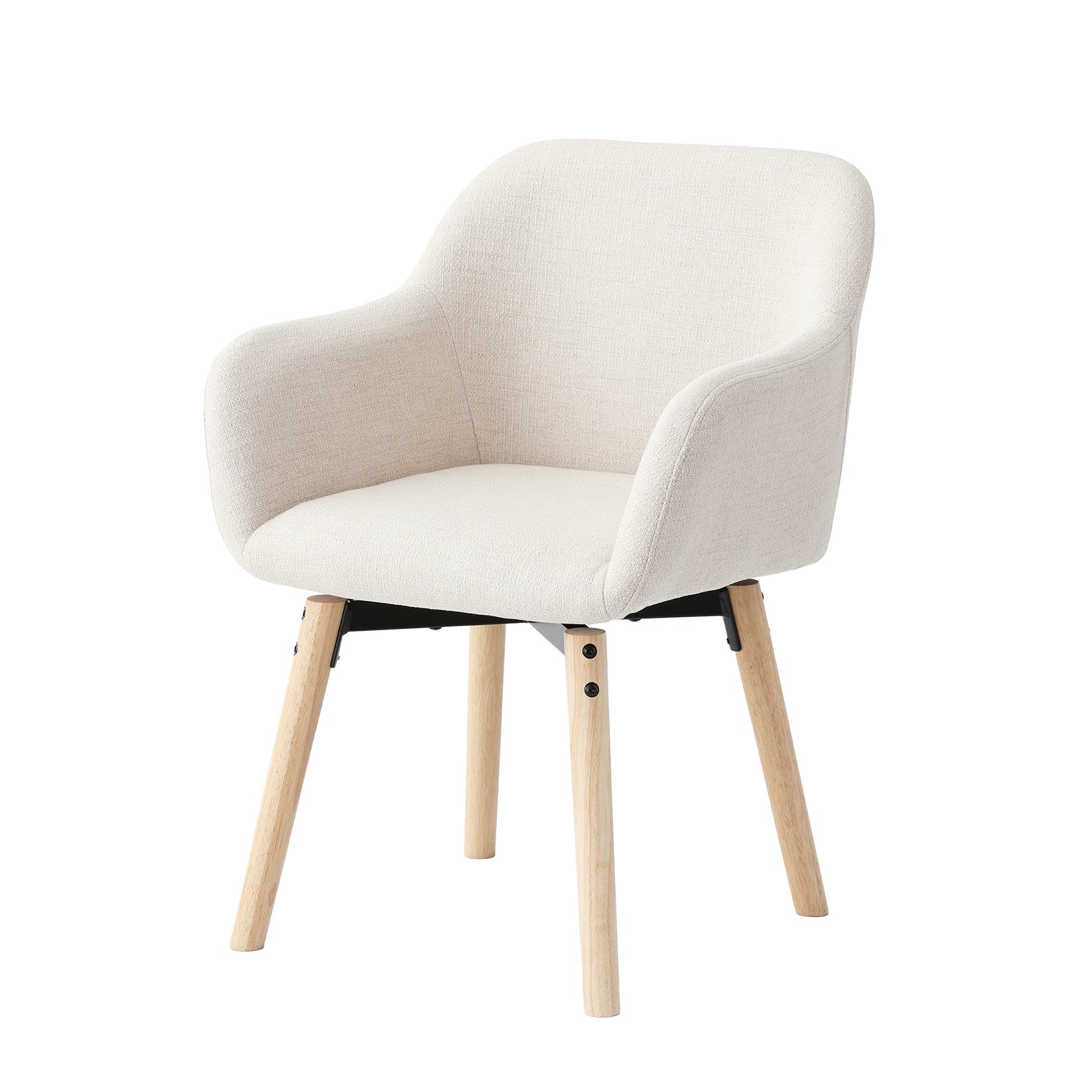 [あす着]ダイニングチェア 回転 デスクチェア 椅子 おしゃれ 木製 アームレスト 肘置き 肘付き 疲れない 食卓 リビング 北欧 布張り ...